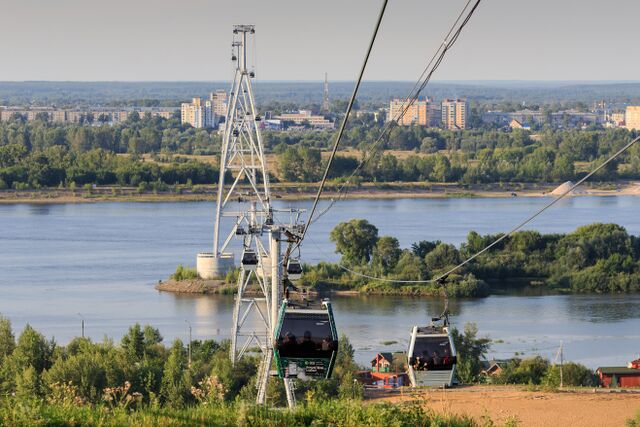 Нижегородская канатная дорога — история строительства, маршруты ...